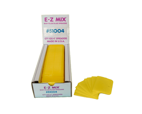 4" BODY FILLER/GLAZE SPREADER (100 PACK) - E-Z MIX